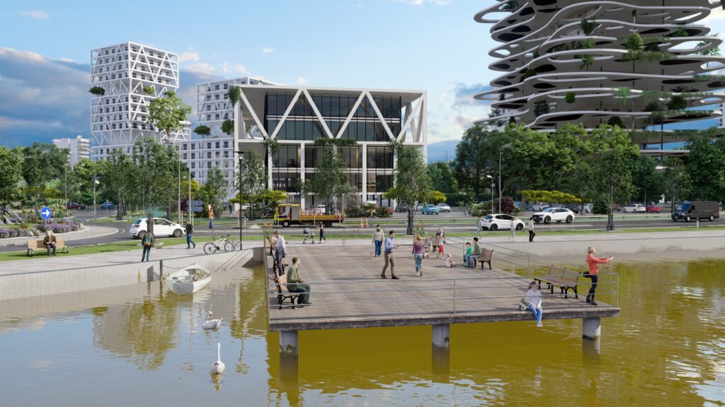 Projet urbain, par l'équipe du Studio L4M pour Lumion France