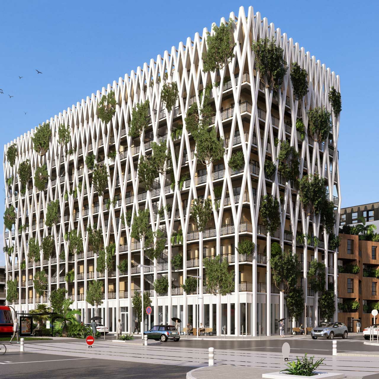 Projet urbain, par l'équipe du Studio L4M pour Lumion France