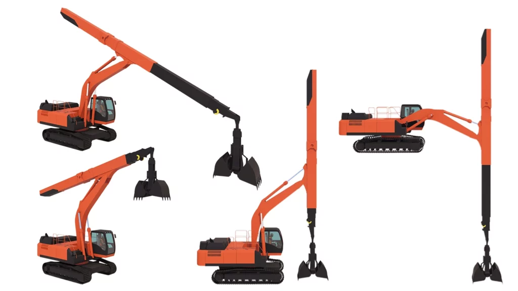 3D model - cameleon crawler excavator Construction trucks
